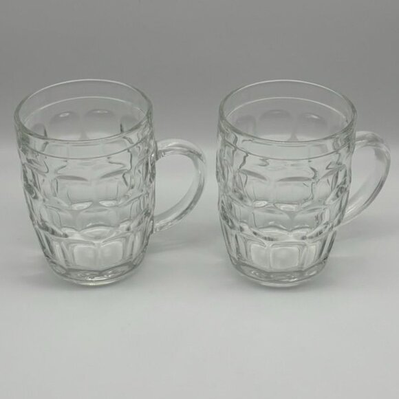 Arcoroc | Dining | Vintage Arcoroc Clear Glass 6 Ounce Beverage Mugs ...